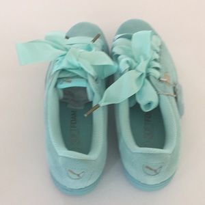 Puma | Shoes | Puma Vikky Ribbon Aruba Blue | Poshmark